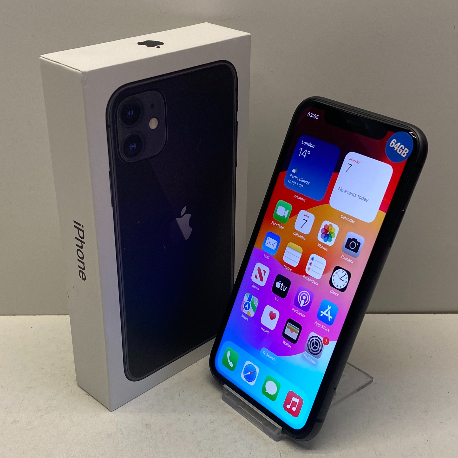 Pre-owned Apple iPhone 11 Unlocked Model A2221 64GB in Black Boxed ...